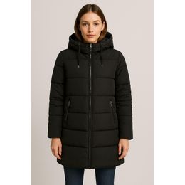 Only Damen Steppmantel "ONLMANNY LONG PUFFER COAT OTW ZL", schwarz, Gr. L, unifarben, Web, Obermaterial: 60% Polyester, 40% Nylon, M&auml;ntel