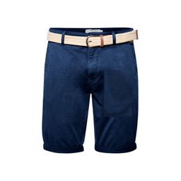 11 Project Herren Chinoshorts "Chinoshorts PRFribus", blau, Casual, Gr. L, Obermaterial: 97% Baumwolle CO. 3% Elasthan EL., Hosen