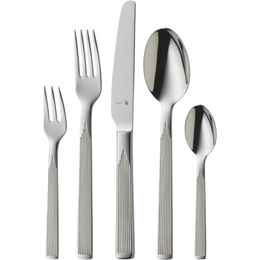 WMF Besteck-Set "Art Deco", 66 Stk., grau, Essbesteck-Sets, ergonomisch, Cromargan protect