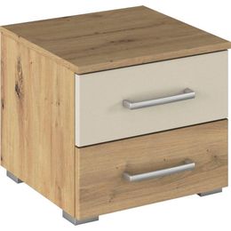 Nachtkommode Rauch, B:40cm H:36cm T:40cm, braun, Holzwerkstoff, Sideboards, "Nachttisch Nachtkonsole Beistelltisch Kommode Sideboard BURANO", mit