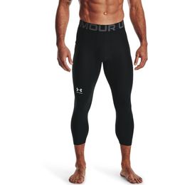 Under Armour Herren Trainingstights "HeatGear ¾-Leggings", schwarz, Gr. XS, Obermaterial: 79% Polyester, 21% Elasthan, Hosen