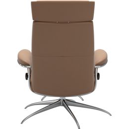 stressless "Paris" Set, Relaxsessel mit Hocker, mit Hocker, Low Back mit Kopfst&uuml;tze, mit Star Base, Gestell Chrom