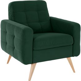 Sessel, B:81cm H:87cm T:78cm, braun, exxpo - SOFA FASHION, Samtvelours (100% Polyester);Webvelours (100% Polyester), Wohnzimmer, Sessel, "Nappa,
