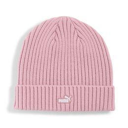 Puma Herren Beanie "Essentials Patch Beanie Erwachsene", rosa, Obermaterial: 3% Polyamid, 95% Polyacryl, 2% Polyester, M&uuml;tzen