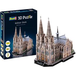 Revell Kinder 3D-Puzzle "Kölner Dom", braun, Schaumstoff, B:35cm H:31cm T:20cm, Puzzles