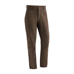 Maier Sports Herren Funktionshose "Herrmann"dunkelbraun, Gr. 54, 91% Polyamid, 9% Elasthan, Hosen, warme Herren Outdoorhose, robuste Wanderhose,