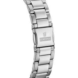 Festina Damen Quarzuhr, silber, Armbanduhren, Armbanduhr, Damenuhr, Herrenuhr, Edelstahlarmband, analog, Tag