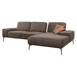 Ecksofa W.Schillig, B:299cm H:88cm T:178cm, braun, Longlife Xtra-Leder Z73: Naturwalkleder der Luxusklasse aus den erlesensten Rohh&auml;uten. Hautst&auml;rke