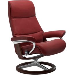 Relaxsessel stressless, B:78cm H:108cm T:78cm, rot, Leder BATICK: BATICK ist ein leicht korrigiertes, durchgef&auml;rbtes und genarbtes M&ouml;belleder, bei