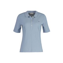 Gant Damen Poloshirt "Poloshirt SLIM SHIELD PIQUE POLO 1er Pack", blau, Gr. M, Obermaterial: 100% Baumwolle CO., Shirts