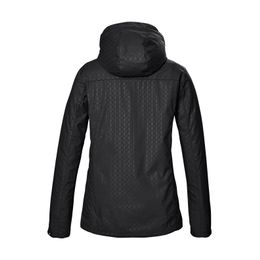 Killtec Damen Softshelljacke "KOS 121 WMN SFTSHLL JCKT GRPHIC", schwarz, Gr. 38, Oberstoff: Oberseite: 100% Polyester (recycelt), R&uuml;ckseite: 100%