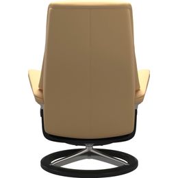 stressless Relaxsessel "View" Set, Relaxsessel mit Hocker, mit Signature Base, Gr&ouml;&szlig;e S,Gestell Schwarz