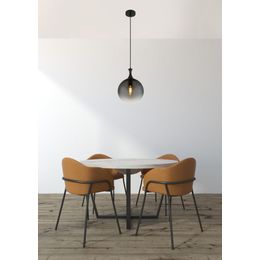 Globo LIGHTING H&auml;ngeleuchte "DALTON", &Oslash; 25cm H: 141cm, 1 Stk.schwarz matt, Wohnzimmer, Leuchten, H&auml;ngelampe Esszimmer-Leuchte Esstischleuchte