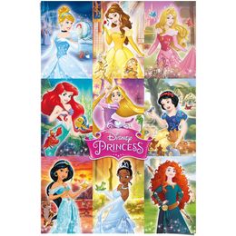 Poster Reinders, B:61cm H:91,5cm, bunt, Papier, K&uuml;che, Bilder, "Disney`s Prinzessinnen Kollage"