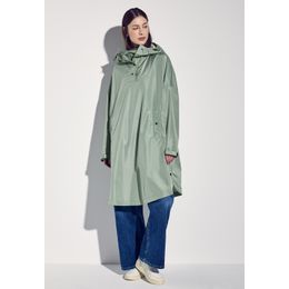 Street One Damen Regen- und Matschjacke, grün, unifarben, Stoff, 100% Polyester, Jacken, wasserabweisend