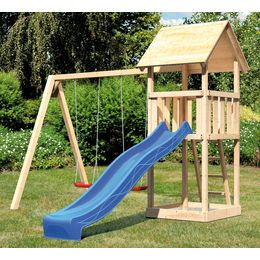 Konifera Kinder Spielturm "Rosie C", beige, Holzwerkstoff, B:382cm H:291cm T:185cm, Spieltürme, BxTxH: 382x185x291 cm