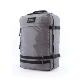 Damen Cityrucksack "Hybrid", National Geographic, grau, Kunstfaser, Rucks&auml;cke, mit verstaubaren Tr&auml;gern
