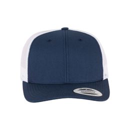 Flexfit Damen Flex Cap "Flexfit Unisex Retro Trucker 2-Tone"navy, wei&szlig;, 60% Baumwolle, 40% Polyester, Caps