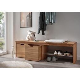 Bank Home Affaire, B:160cm H:45cm, braun, FSC-zertifiziertes Massivholz, Garten, Sitzb&auml;nke, "Dura", F&uuml;r die geschmackvolle Optik sorgt das