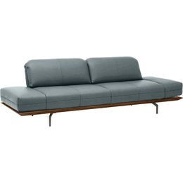 3-Sitzer, B:232cm H:117cm T:129cm, blau, CREATION BY ROLF BENZ, Sofas, "CR.420, Designsofa, Loungesofa", in 2 Qualit&auml;ten, Holzrahmen in Eiche Natur