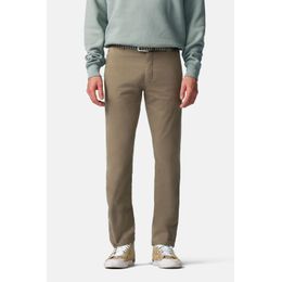 MEYER Herren Chinos "BONN", beige, Gr. 110, unifarben, 72% Baumwolle;20% Polyester;8% Elasthan, Hosen, mit Ziersteppung und Knopf
