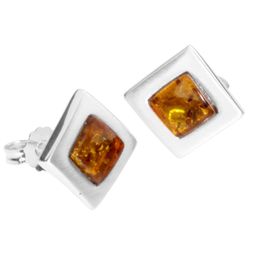 OSTSEE-SCHMUCK Damen Paar Ohrstecker "- Vica - Silber 925/000 - Bernstein", Silber 925 (Sterlingsilber), silber, Silber 925 (Sterlingsilber), Ohrringe