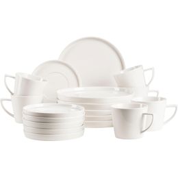 Mäser MÄSER Kaffeeservice "SITA, Kaffeeservice, Porzellan", 18 Stk., weiß, Geschirr-Sets, Geschirr-Set, Service