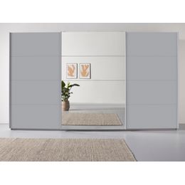 Schwebetürenschrank Rauch, B:360cm H:229cm T:68cm, grau, Holzwerkstoff, Schränke, "Kleiderschrank Schrank Garderobe Wäscheschrank Ankleide OTELI",