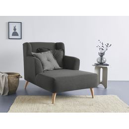 Loveseat Home Affaire, B:101cm H:99cm T:152cm, grau, Sessel, "Baggio Kuschel Mega Lounge Big Sessel"