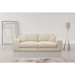 Big-Sofa WERK2, B:246cm H:82cm T:105cm, beige, 90% Polyester, 10% Nylon, Sofas, "Rozzana Mega Sofa mit viel Platz, aktuelle Bezüge. Breite 246cm",