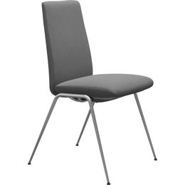 Polsterstuhl stressless, B:57cm H:92cm T:59cm, grau, Microfaser DINAMICA (88% Polyester, 12% Polyurethan), Esszimmer, Stühle, "Laurel", Low Back,