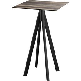 Klapptisch Essentials, B:70cm H:109,2cm T:70cm, schwarz, Stahl/HPL Tischplatte, Garten, Tische, "Infinity", in verschiedenen Ausführungen