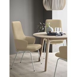 Polsterstuhl stressless, B:58cm H:105cm T:60cm, beige, Leder PALOMA: PALOMA ist ein durchgef&auml;rbtes Semianilin-M&ouml;belleder mit nat&uuml;rlicher Narbung.,