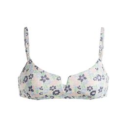 Roxy Damen Bandeau-Bikini-Top "Wild Floral"bel air ephemere small, Gr. M, 85% Polyester, 12% Polyester, 3% Elasthan, Bikini-Oberteile