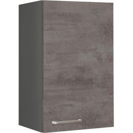 H&auml;ngeschrank Nobilia, B:45cm H:72cm T:37,2cm, grau, K&uuml;che, Schr&auml;nke, ""Riva", Ausrichtung w&auml;hlbar, vormontiert", in drei Breiten: 30, 45 und 60 cm,