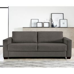 Schlafsofa Bali, B:215cm H:20cm, beige, 100% PE, Wohnzimmer, Sofas, "Denver, Dauerschläfer", in 140er und 160er Breite, inkl. Ergoflex-Unterfederung