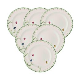 Villeroy & Boch VILLEROY & BOCH Speiseteller "Speiseteller Colourful Spring ø 27 cm 6er Set bunt", bunt, Speiseteller