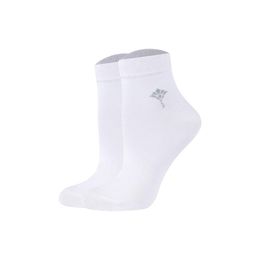 JOOP! JOOP Damen Sneakersocken "Socken Women for your daily glam cotton Socks 1p 2er Pack", Gr. 35, weiß, Obermaterial: 87% Baumwolle CO. 10% Polyamid PA.
