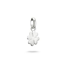 Thomas Sabo Damen Charm-Einhänger "Charm Glücksklee - Connect", silber, Silber 925 (recycelt), Charms