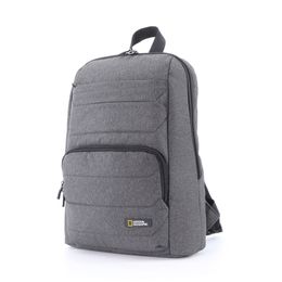 Herren Cityrucksack, National Geographic, grau, Nylon, Rucks&auml;cke, mit vielen F&auml;chern