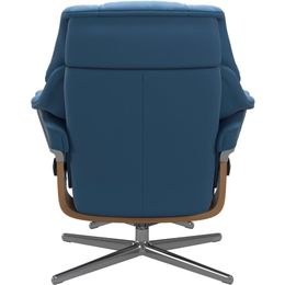 stressless Relaxsessel "Reno" Set, Relaxsessel mit Hocker, mit Hocker, mit Cross Base, Gr&ouml;&szlig;e S, M & L, Holzakzent Eiche