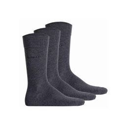 Gant Herren Kurzsocken "Socken 3er Pack", Gr. 43, grau, Obermaterial: 73% Baumwolle CO. 24% Polyamid PA. 2% Elasthan EL. 1% Polyester PES., Socken
