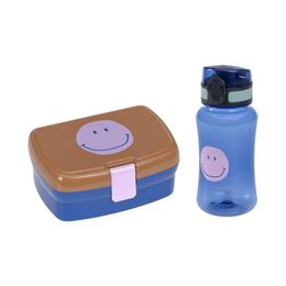 Lässig LÄSSIG Lunchbox "Lunchset Brotdose & Trinkflasche Little Gang"smile karamell, Lebensmittelaufbewahrungsbehälter