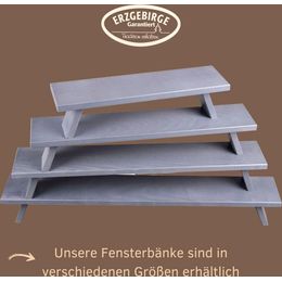 Weigla Schwibbogen-Fensterbank "Weihnachtsdeko, Made in Germany", B/H/T: 60cm x 11cm x 7,5cm, grau, Schwibb&ouml;gen, aus Buchenholz, Tiefe ca. 7,5 cm