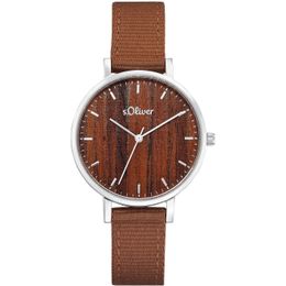 s.Oliver Damen Quarzuhr, braun, Armbanduhren, Armbanduhr, Damenuhr, analog