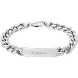 Tommy Hilfiger Herren Armband "SS24 CLASH", 19cm, Edelstahl, silber, Edelstahl, Armbänder
