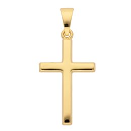 Adelia´s ADELIA ́S Damen Kettenanhänger "Damen Gold Schmuck 333 Gold Kreuz Anhänger", Gold, gold, Gold, Schmuckanhänger, Goldschmuck für Damen & Herren