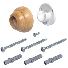 Wandtr&auml;ger Liedeco, &Oslash;:2,8cm, beige, Gardinenstangenhalterungen, "Th&uuml;ringen", f&uuml;r Gardinenstangen &Oslash; 28 mm