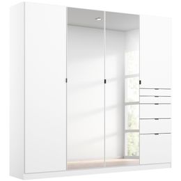 Dreht&uuml;renschrank Rauch, B:181cm H:197cm T:54cm, wei&szlig;, Holzwerkstoff, Schr&auml;nke, "Kleiderschrank Schrank Garderobe W&auml;scheschrank Ankleide ONTARIO"