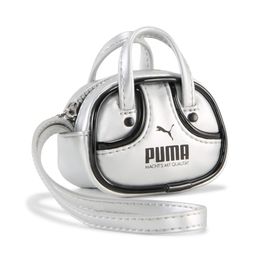 Puma Damen Tragetasche "Puma 1976 METALLIC 0.2 l Grip-Bag mit Schlüsselanhänger", schwarz, Polyester, Taschen